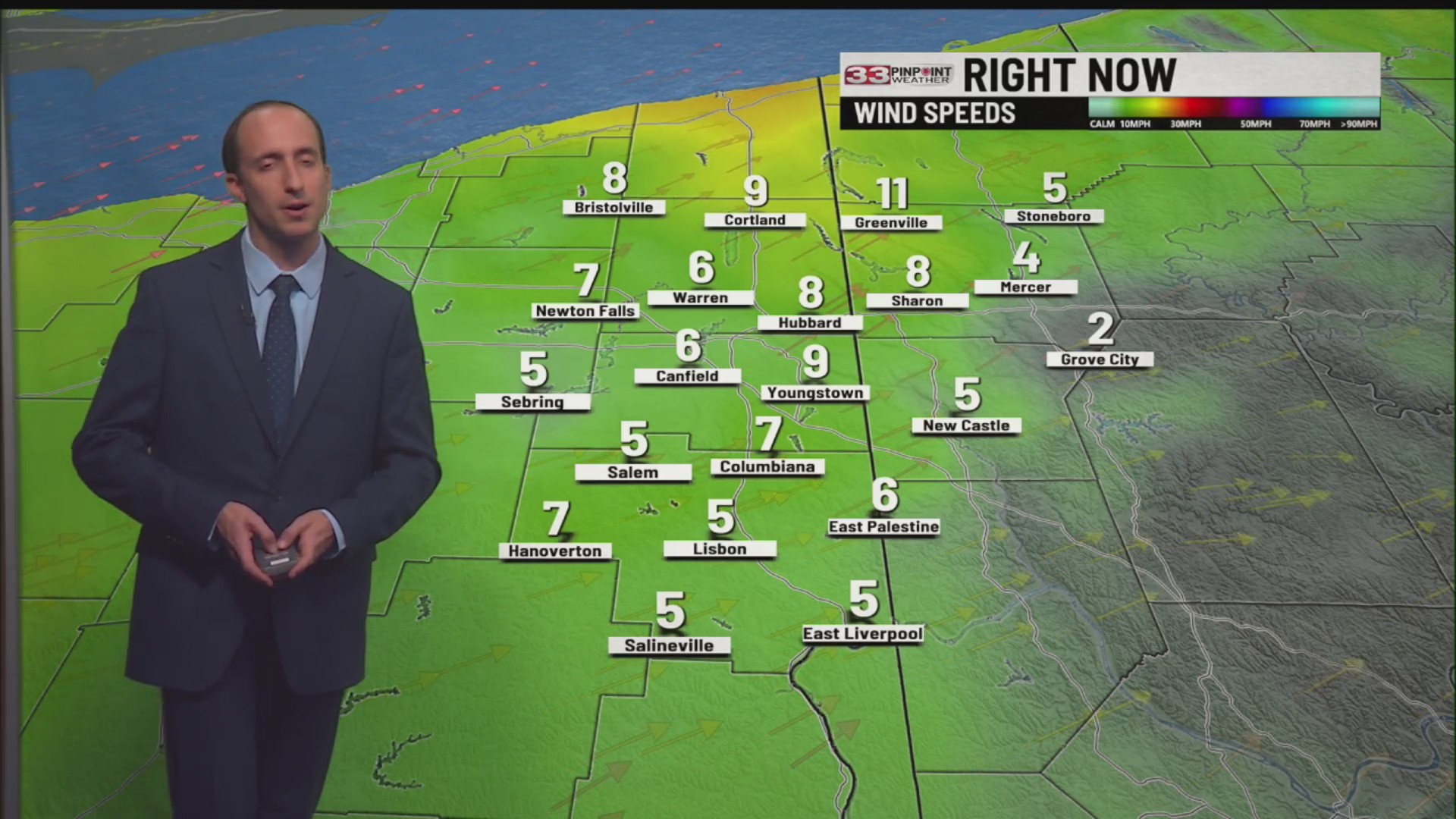 Sunshine with increasing winds Monday – WYTV