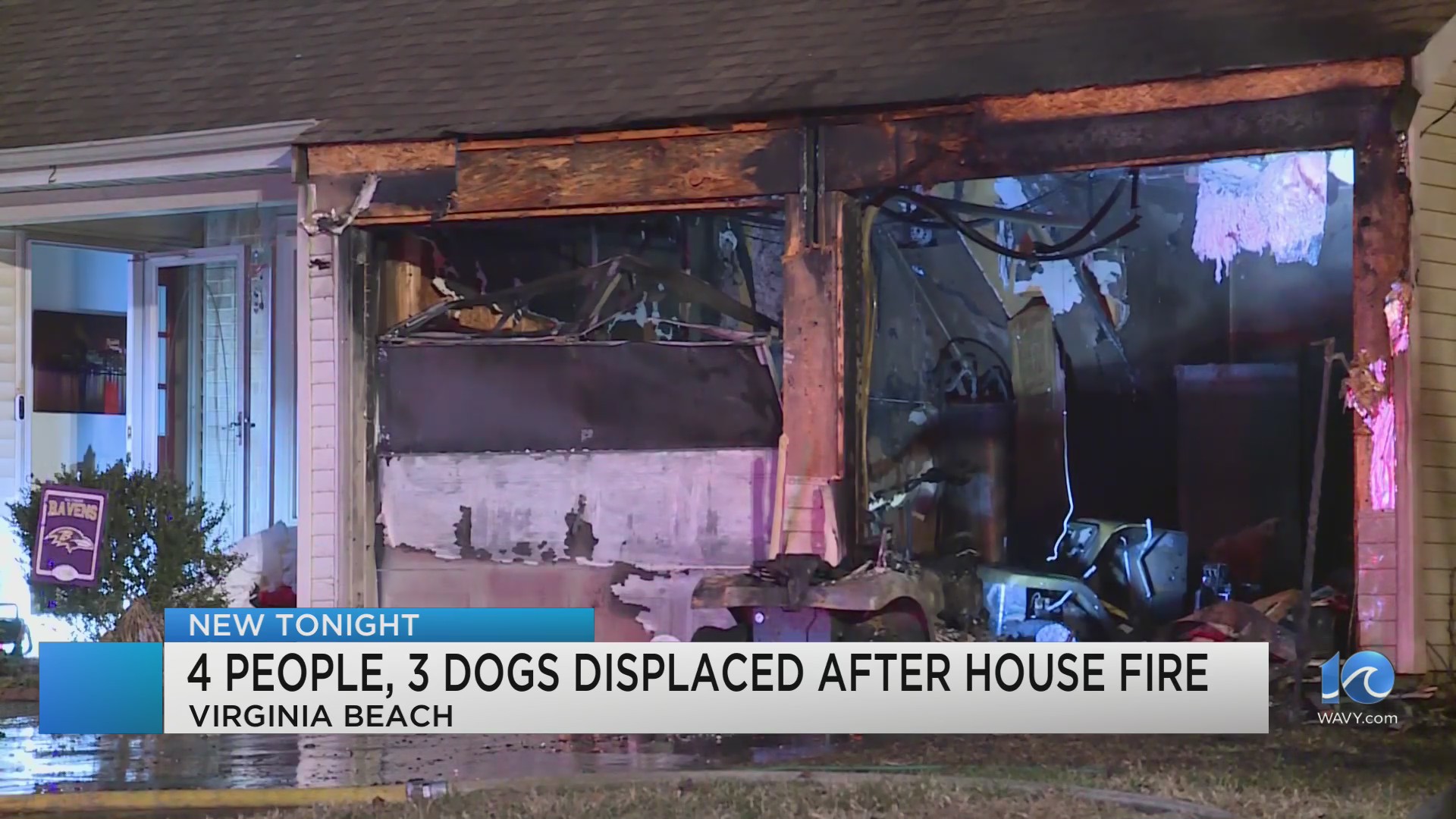 Virginia Beach house fire displaces two adults, two children, and three ...