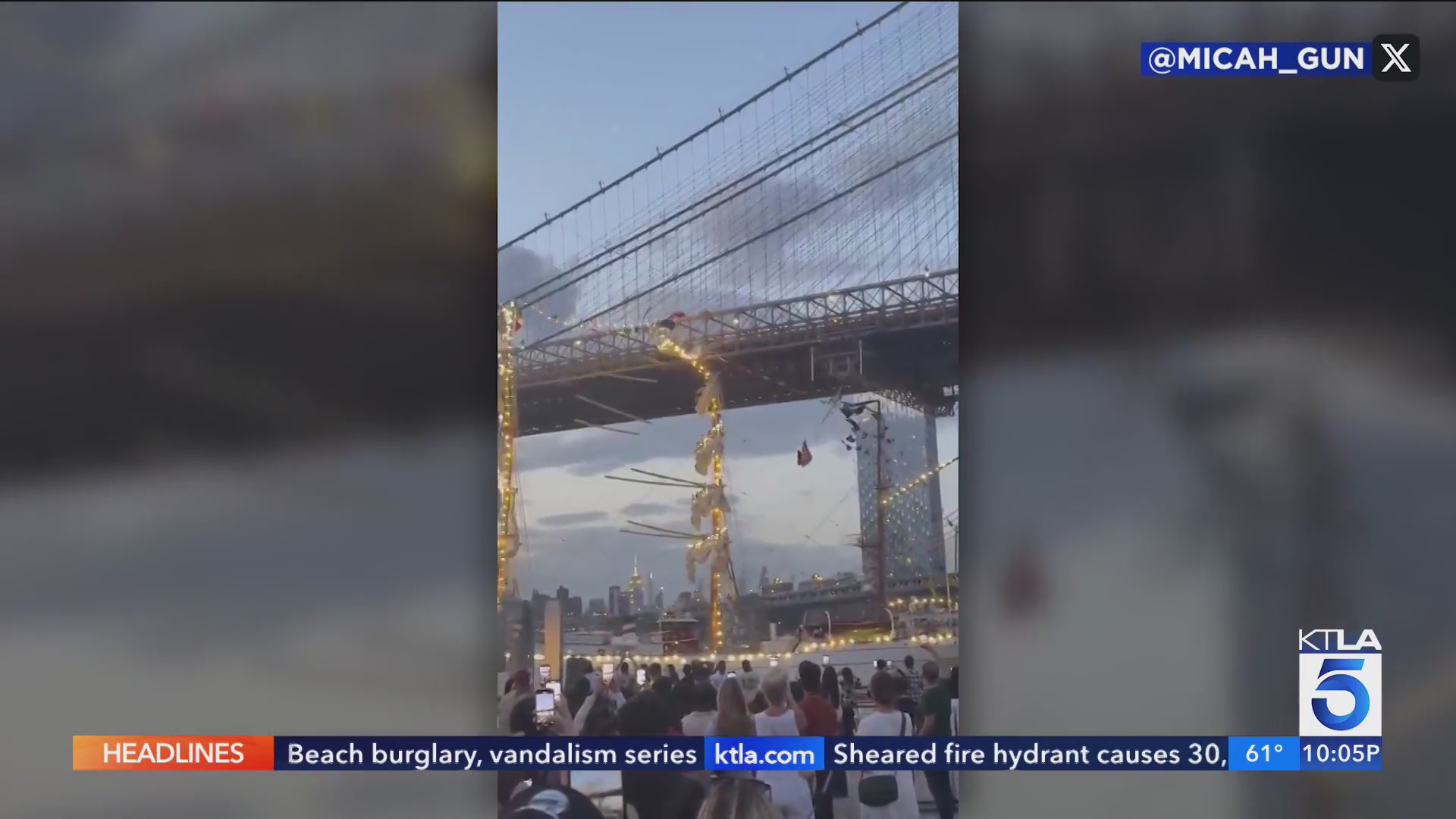 Mexican tall ship strikes Brooklyn Bridge, snapping masts and killing 2 ...