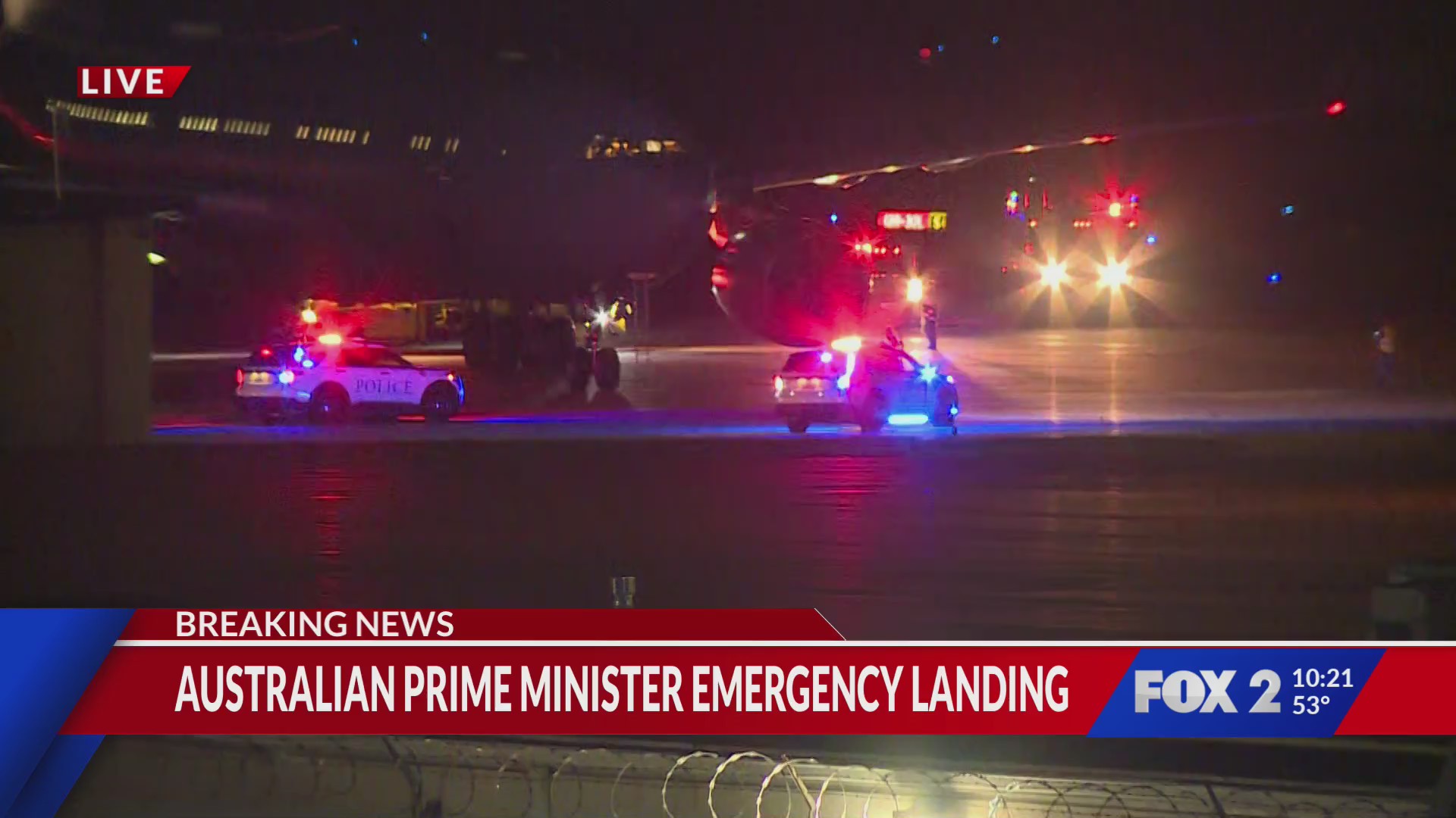 Medical emergency diverts Australian PM’s plane to St. Louis – WKRG News 5