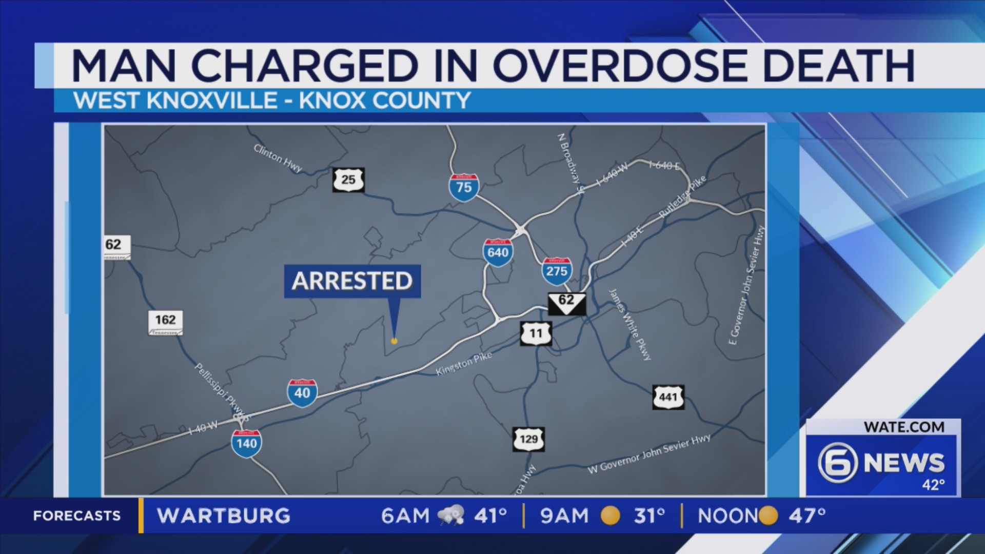 Man charged in Knox County overdose death – WATE 6 On Your Side