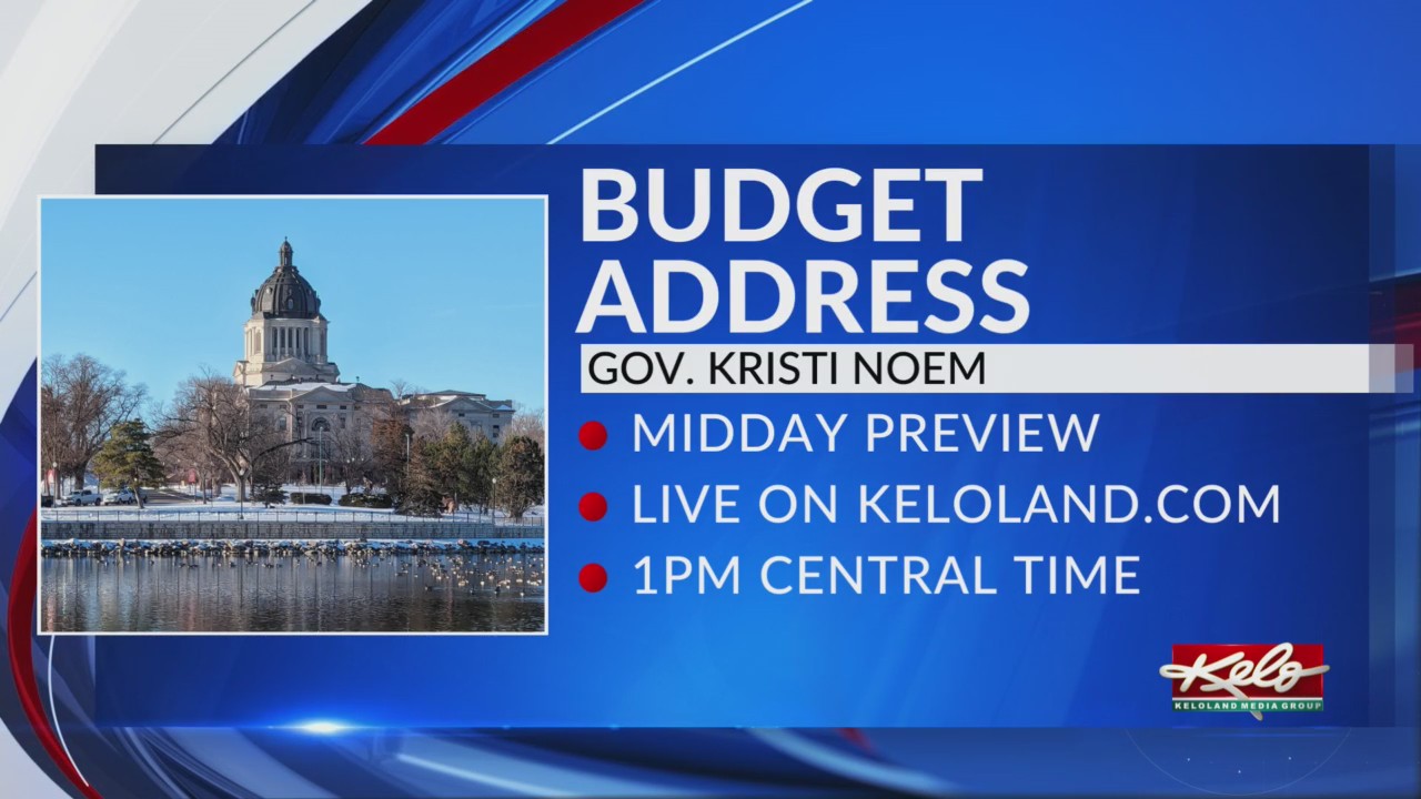 Gov. Kristi Noem to give budget address Tuesday – KELOLAND.com