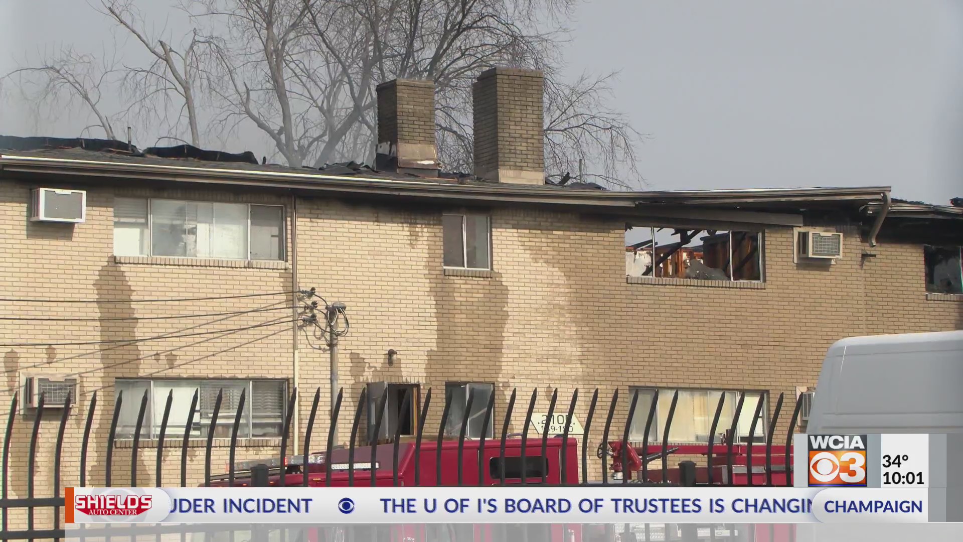 Champaign Fire Department on scene at three-story apartment fire – WCIA.com