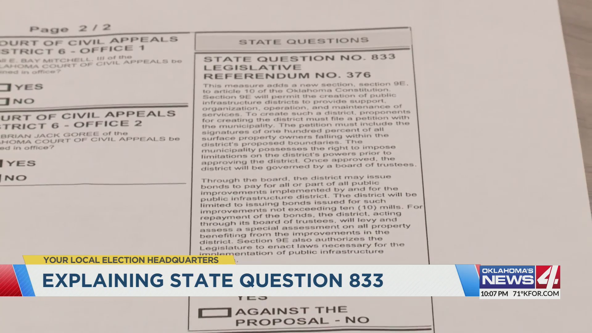 Explaining State Question 833 – KFOR.com Oklahoma City
