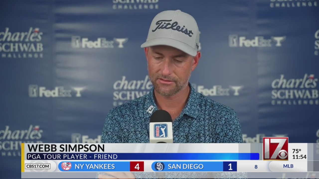 Golfer Webb Simpson talks about friend Grayson Murray, who died – CBS17.com