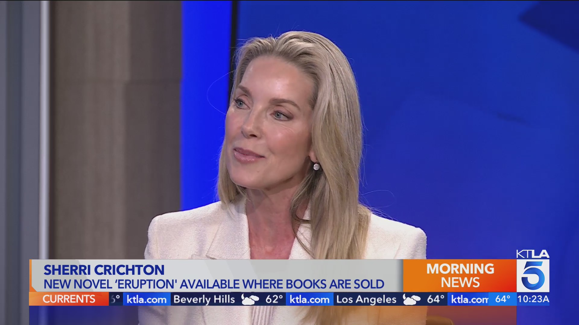 Michael Crichton’s widow, Sherri, honors him in new novel ‘Eruption’ – KTLA