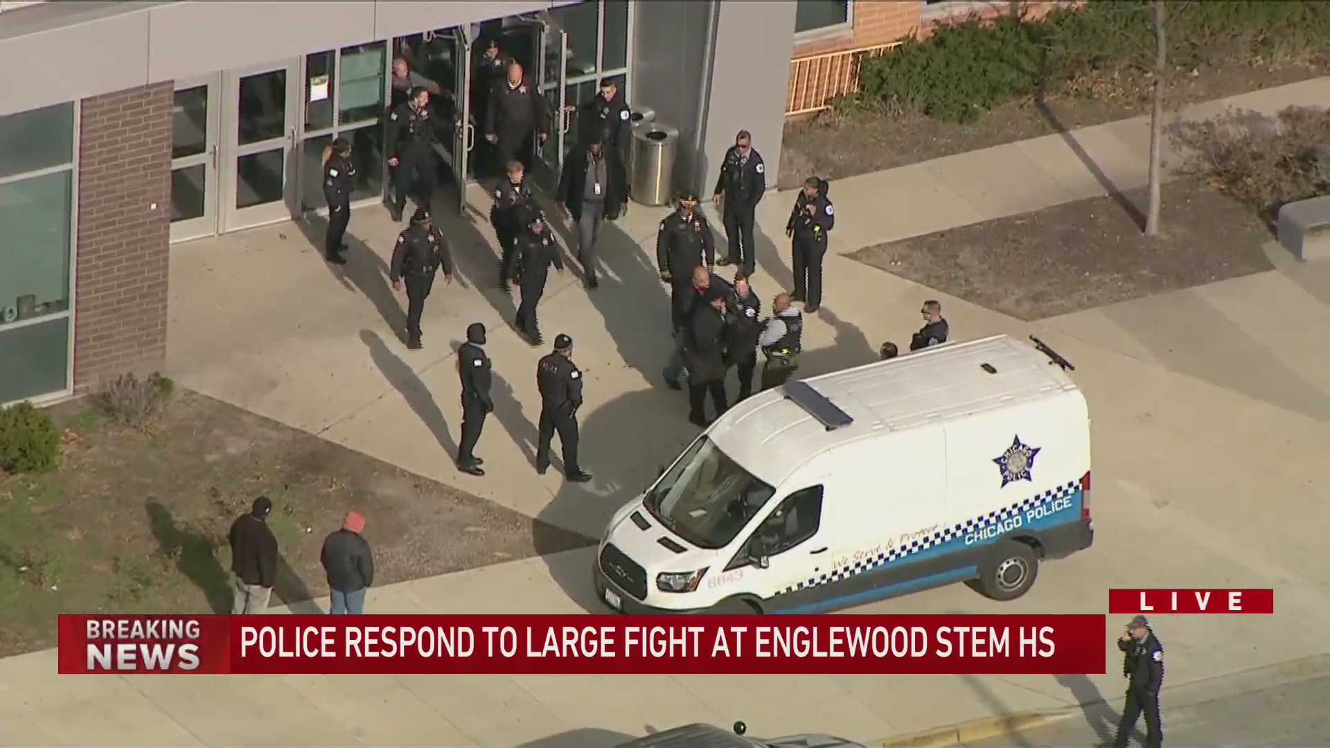 Large fight at Englewood STEM High School, large police response – WGN-TV