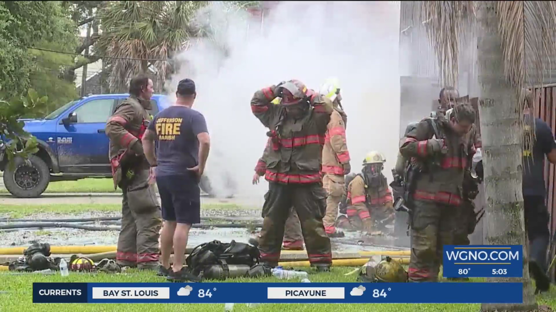 West End storage building fire takes 25 NOFD units to quell – WGNO