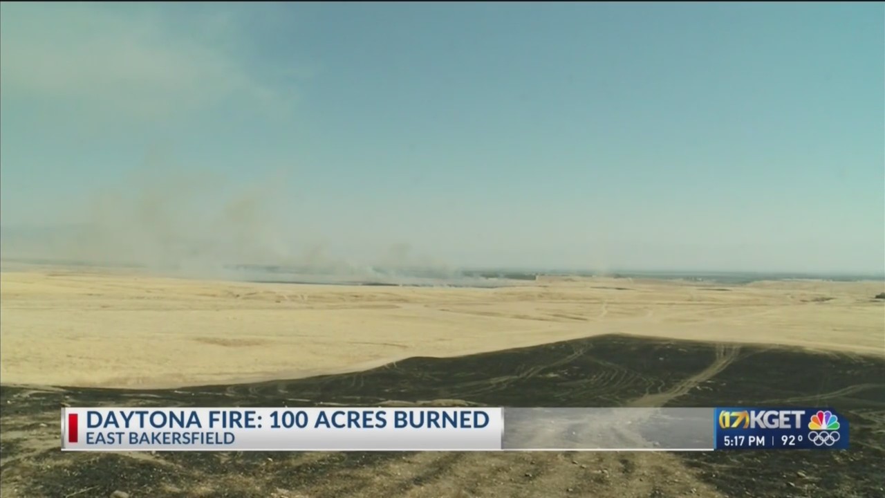 Daytona Fire burns vegetation in east Bakersfield – KGET 17 News