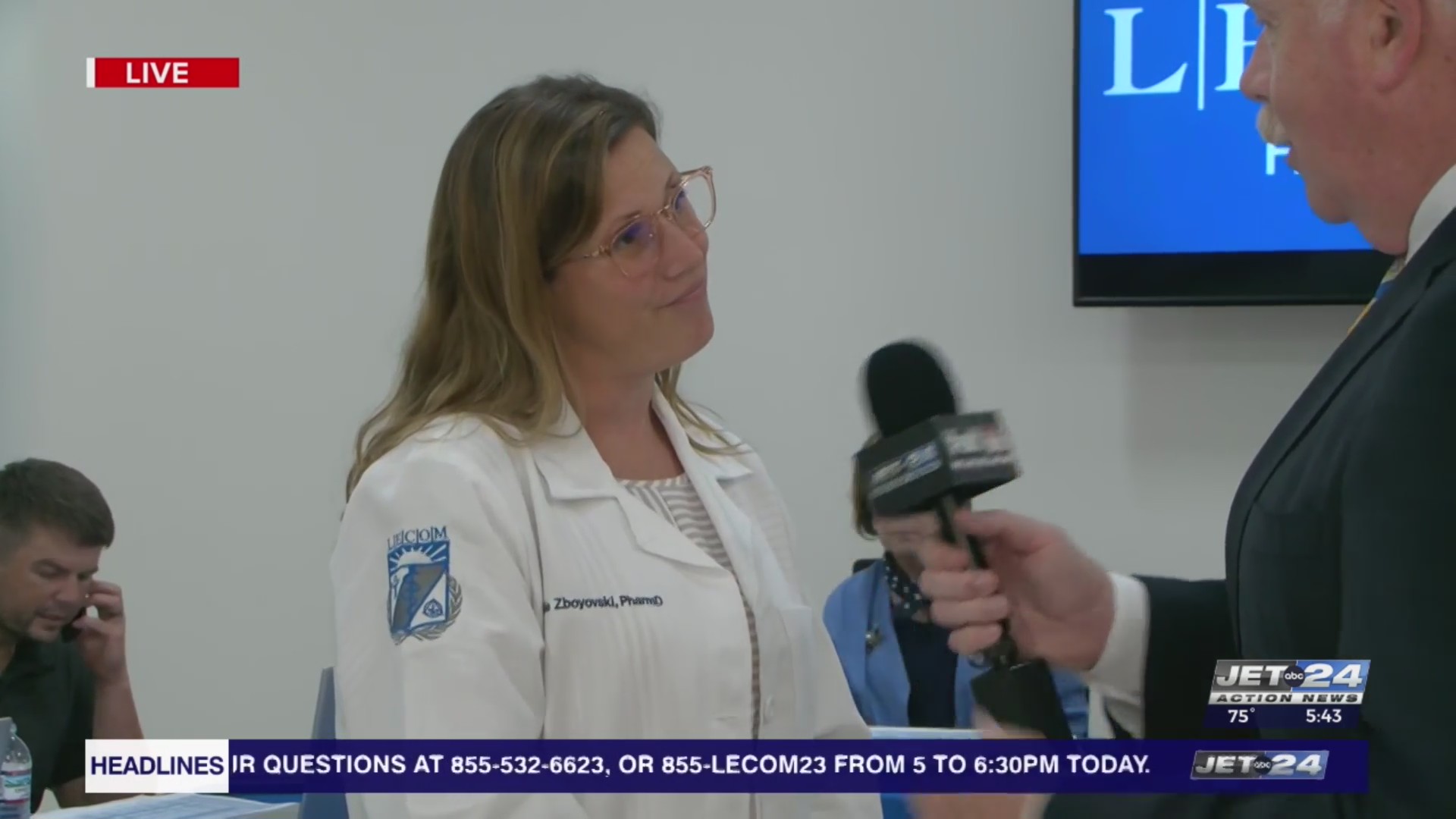 WATCH: Sean Lafferty live at the 2024 LECOM Wellness Flu-A-Thon – WJET ...