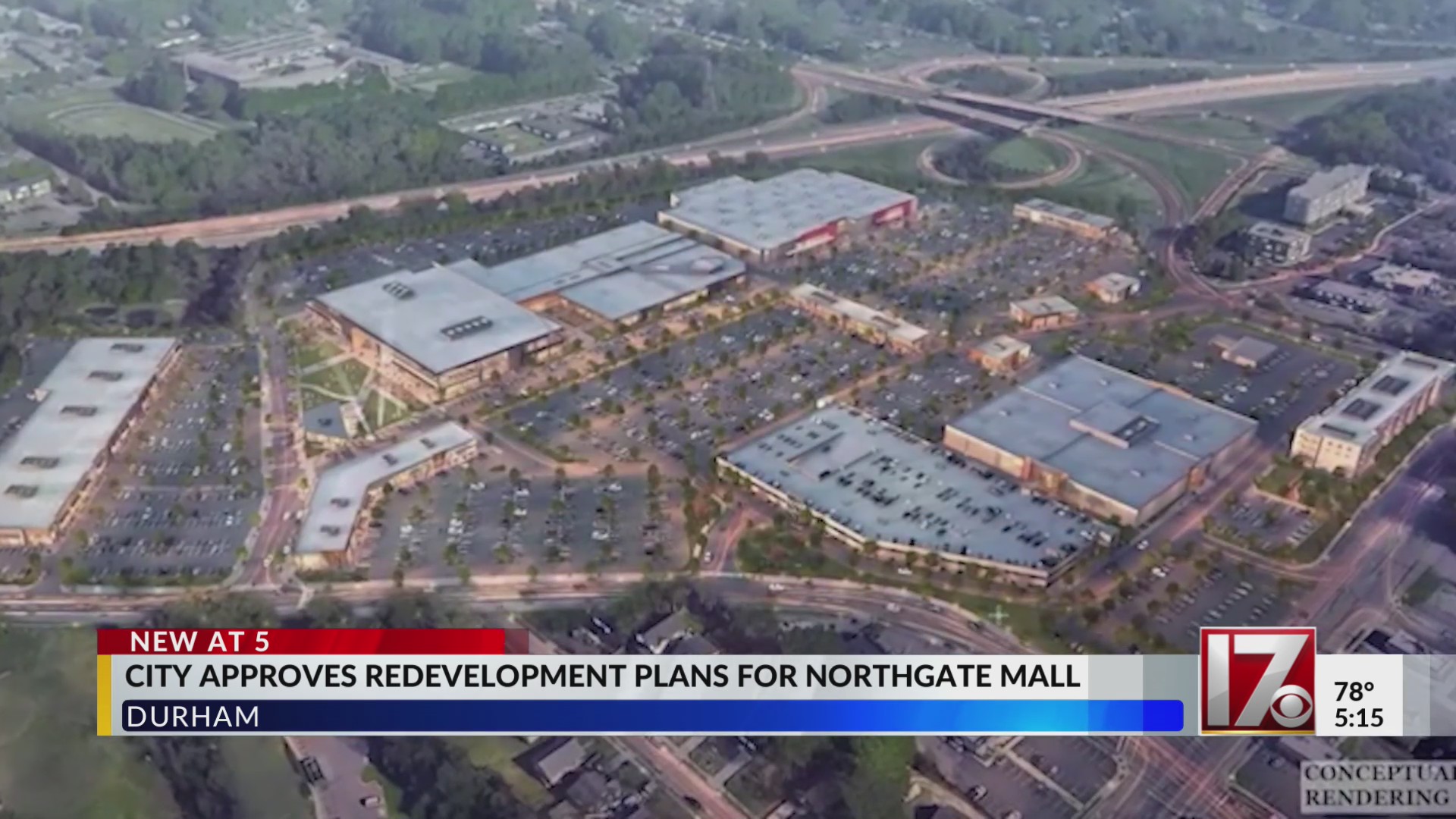 Durham approves redevelopment plans for Northgate Mall – CBS17.com