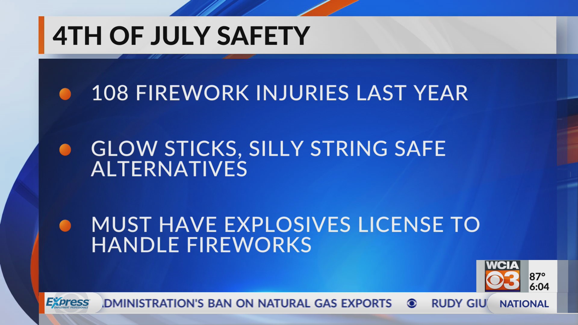 State officials issue annual reminder on firework safety – WCIA.com