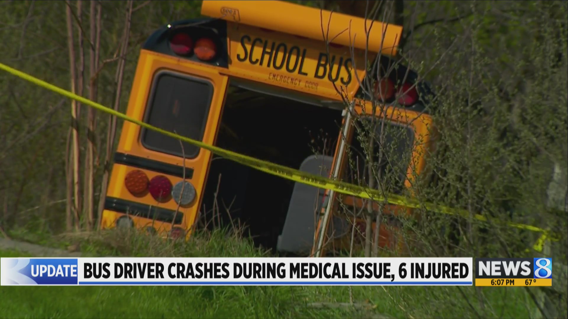 6 injured in school bus crash near Greenville – WOODTV.com