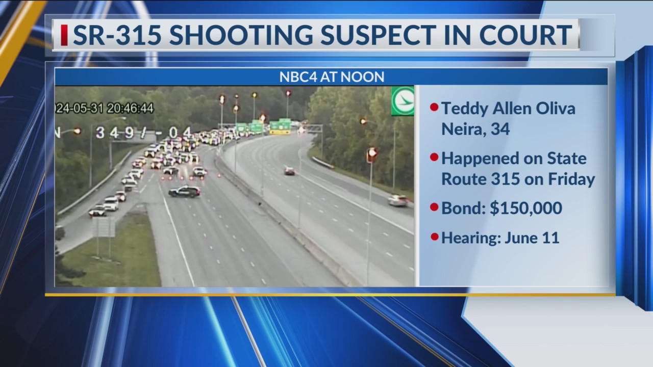 Man accused of shooting woman inside car on State Route 315 appears in ...