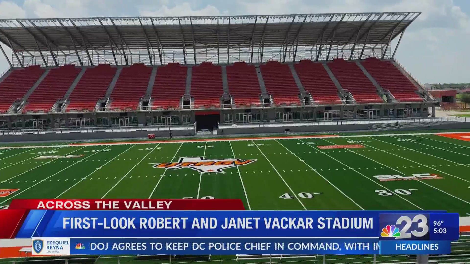 First-look at Robert and Janet Vackar Stadium – KVEO-TV