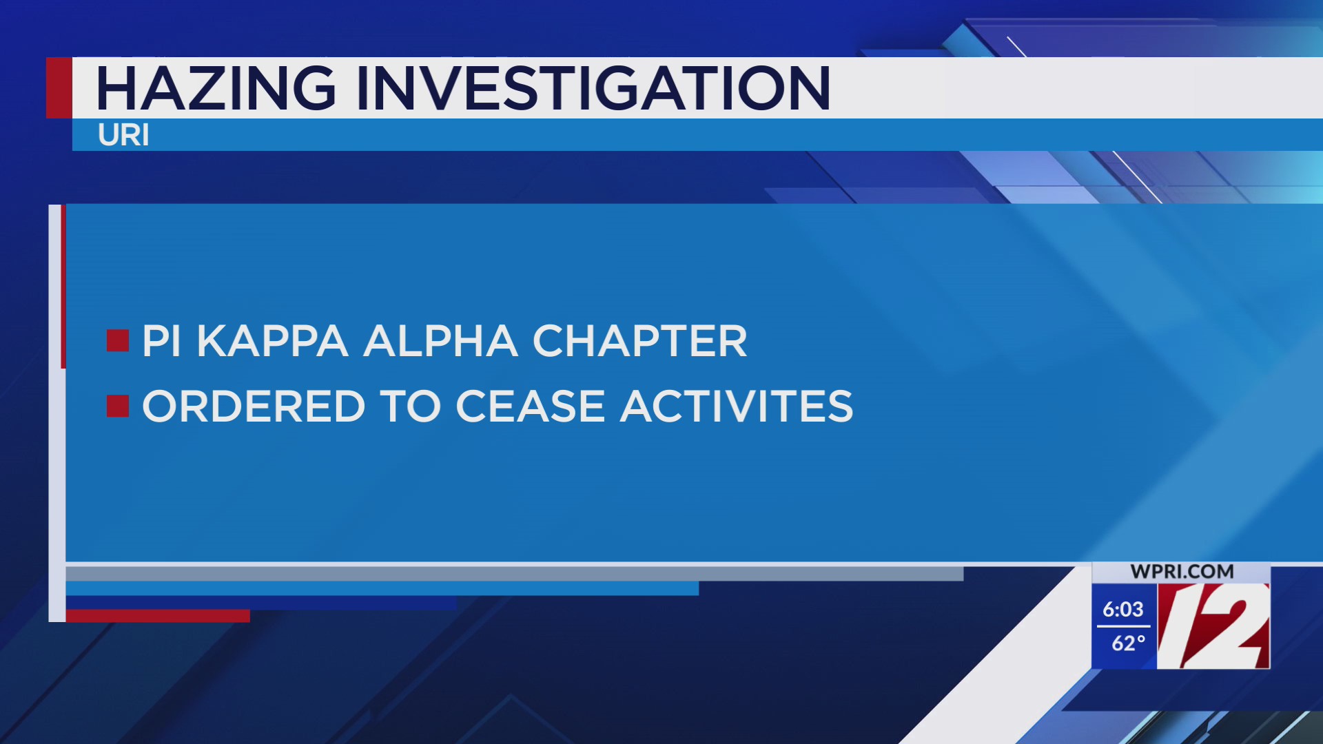 URI fraternity temporarily suspended over hazing allegations – WPRI.com