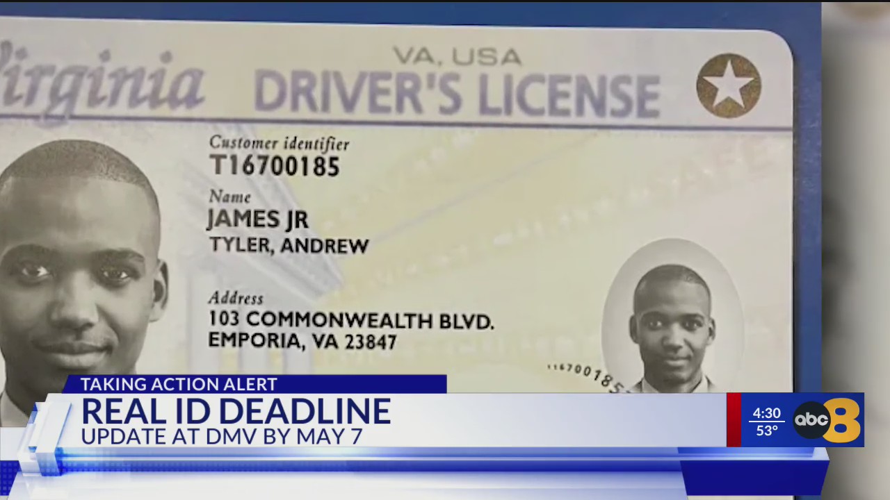 How to apply for a REAL ID before May deadline? – WRIC ABC 8News