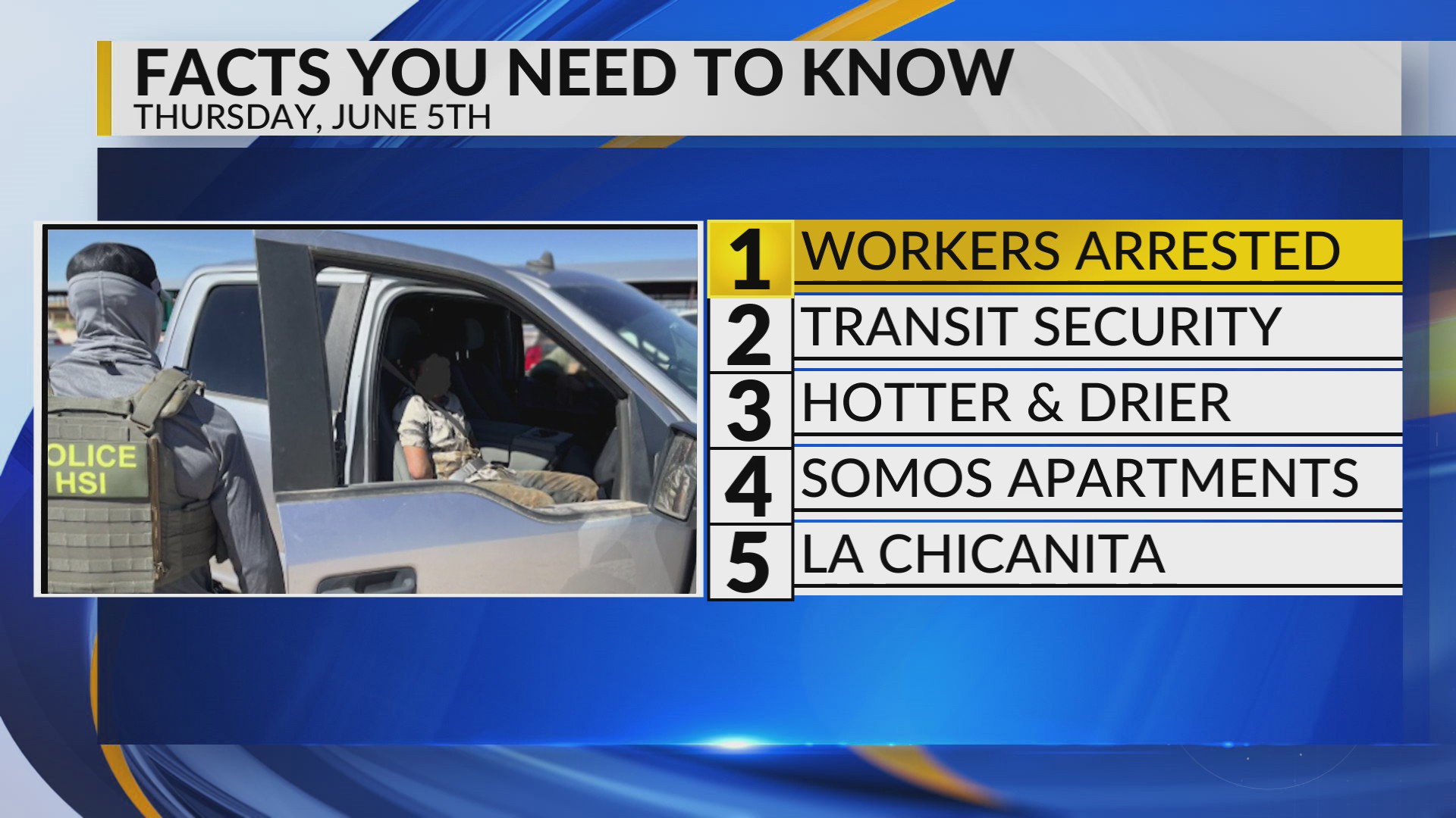 Homeland Security arrests 11 people, Bus driver speaks out on safety ...