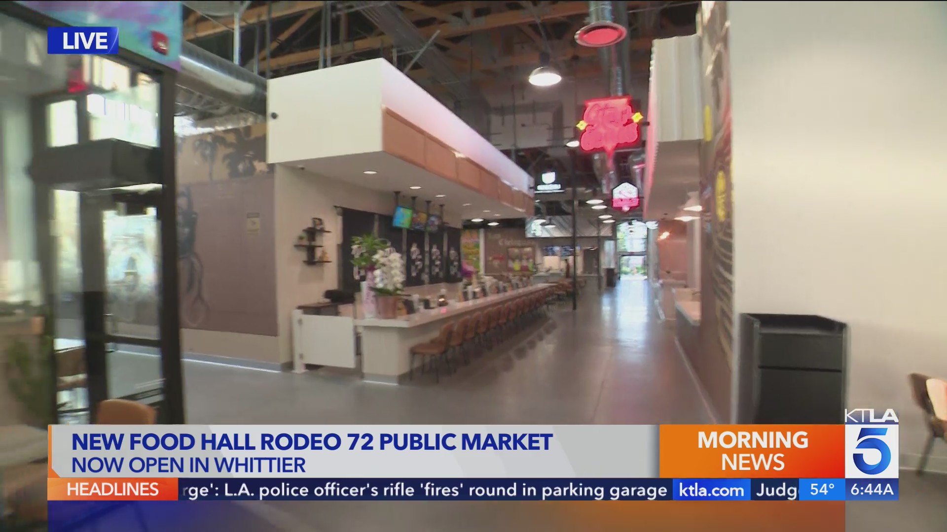 Rodeo 72 Public Market opens in Whittier – KTLA