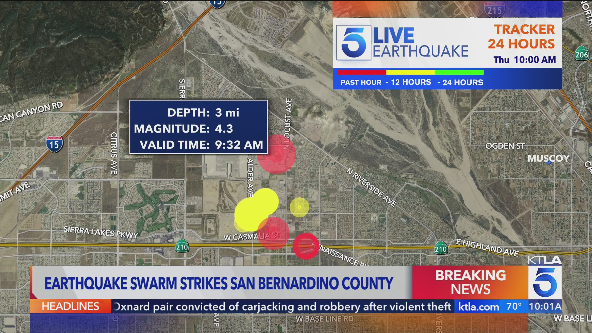 Earthquake swarm strikes San Bernardino County – KTLA
