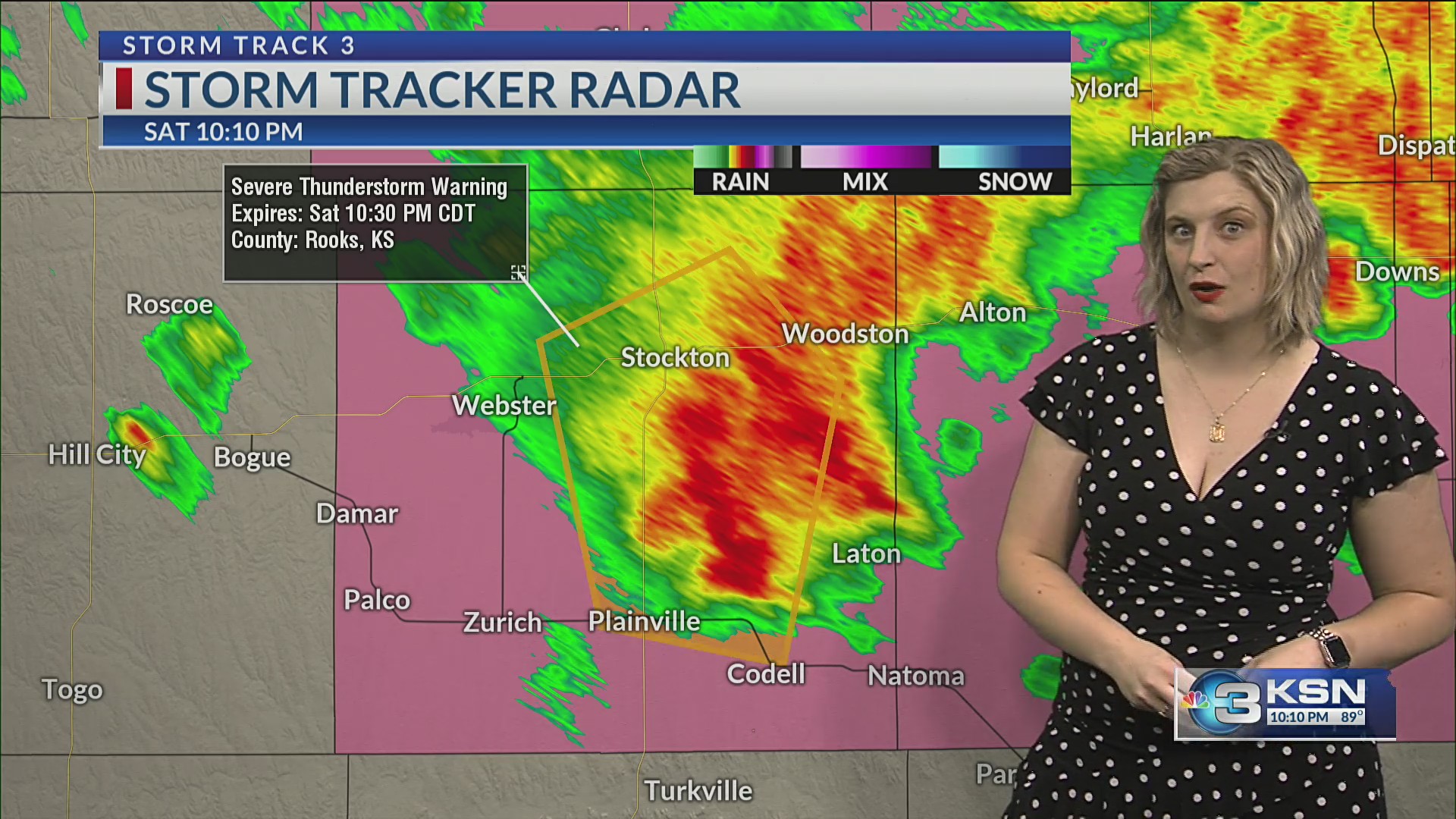 Saturday 10 pm Forecast Update – KSN-TV