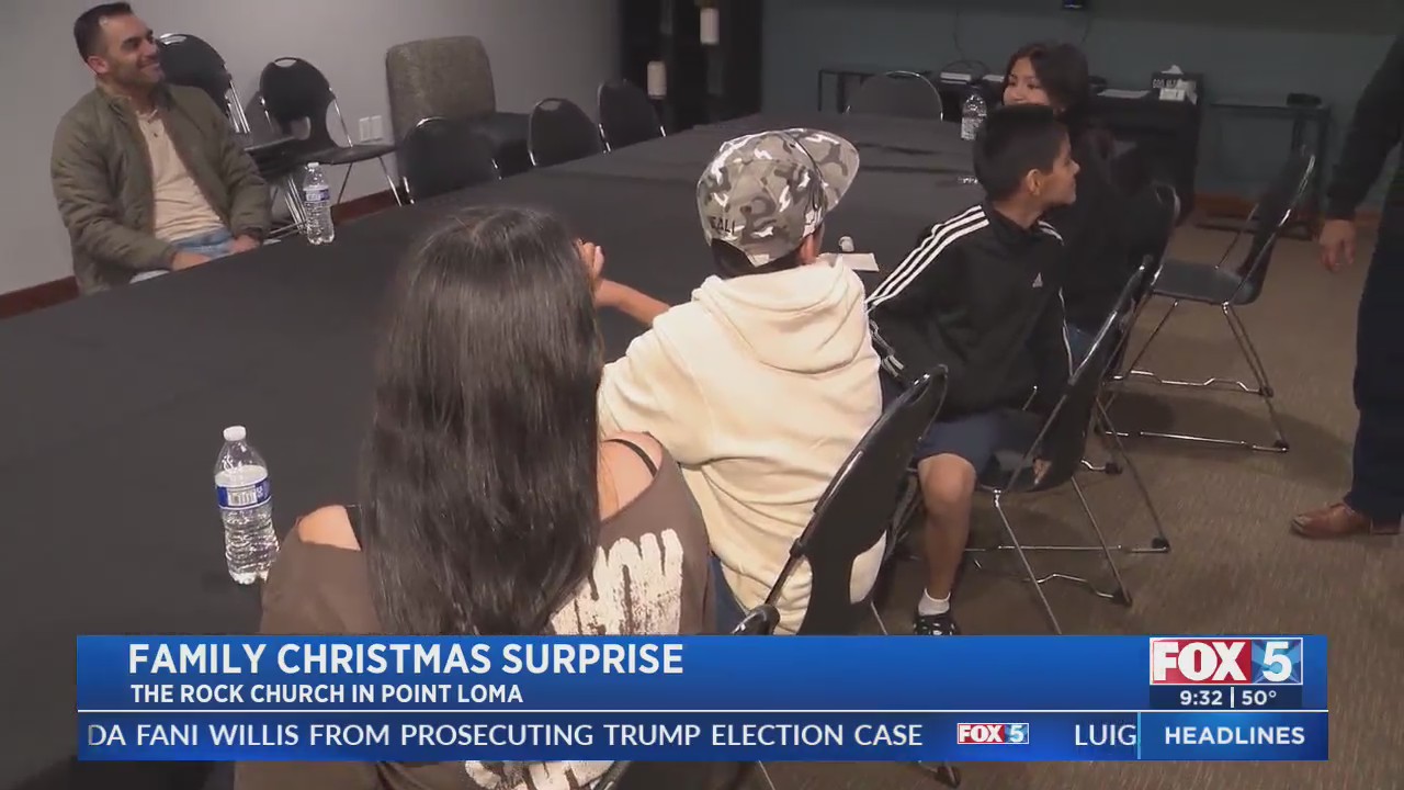Family receives Christmas surprise at The Rock Church in Point Loma ...