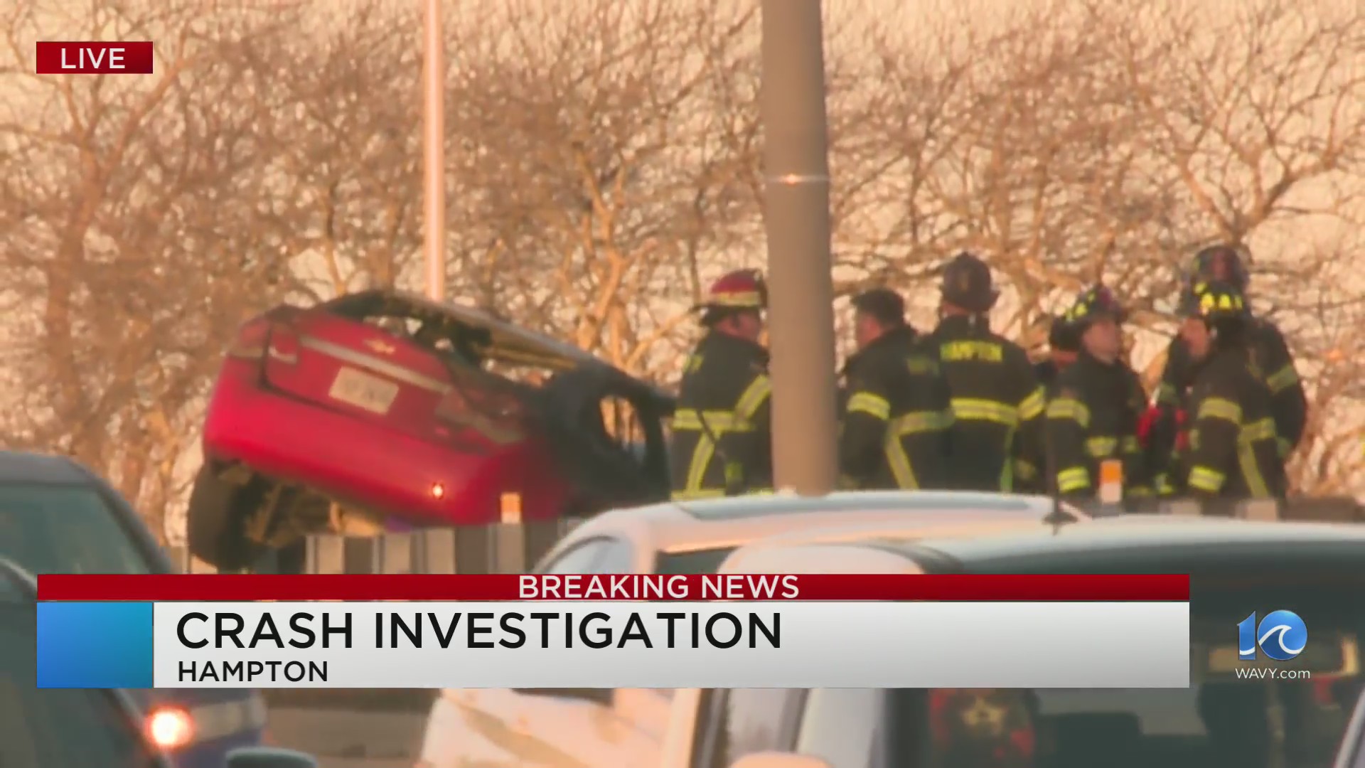 Hampton Police respond to vehicle accident on W. Mercury Blvd. – WAVY.com