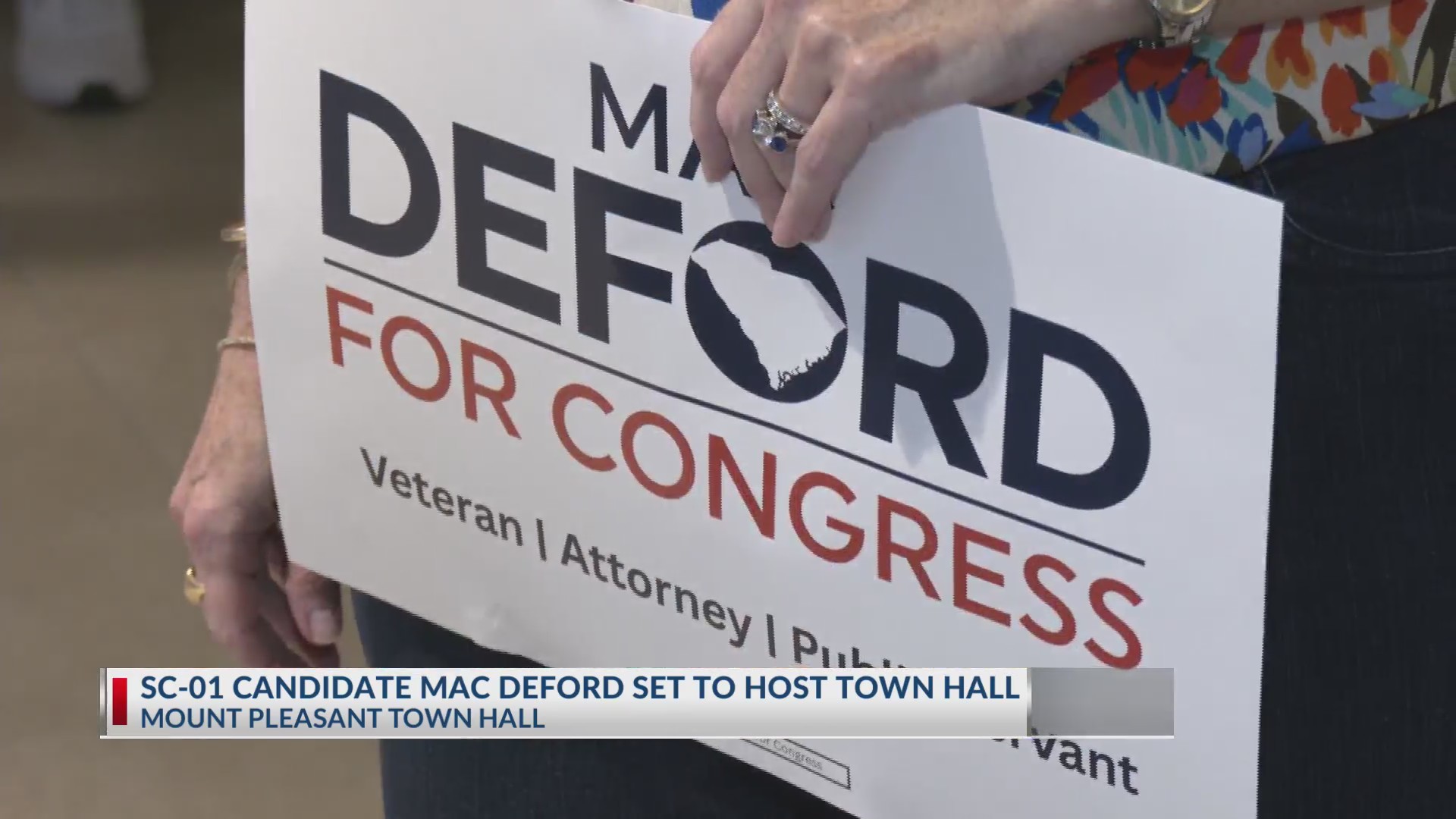 SC-01 candidate Mac Deford set to host town hall in Mount Pleasant – WCBD News 2