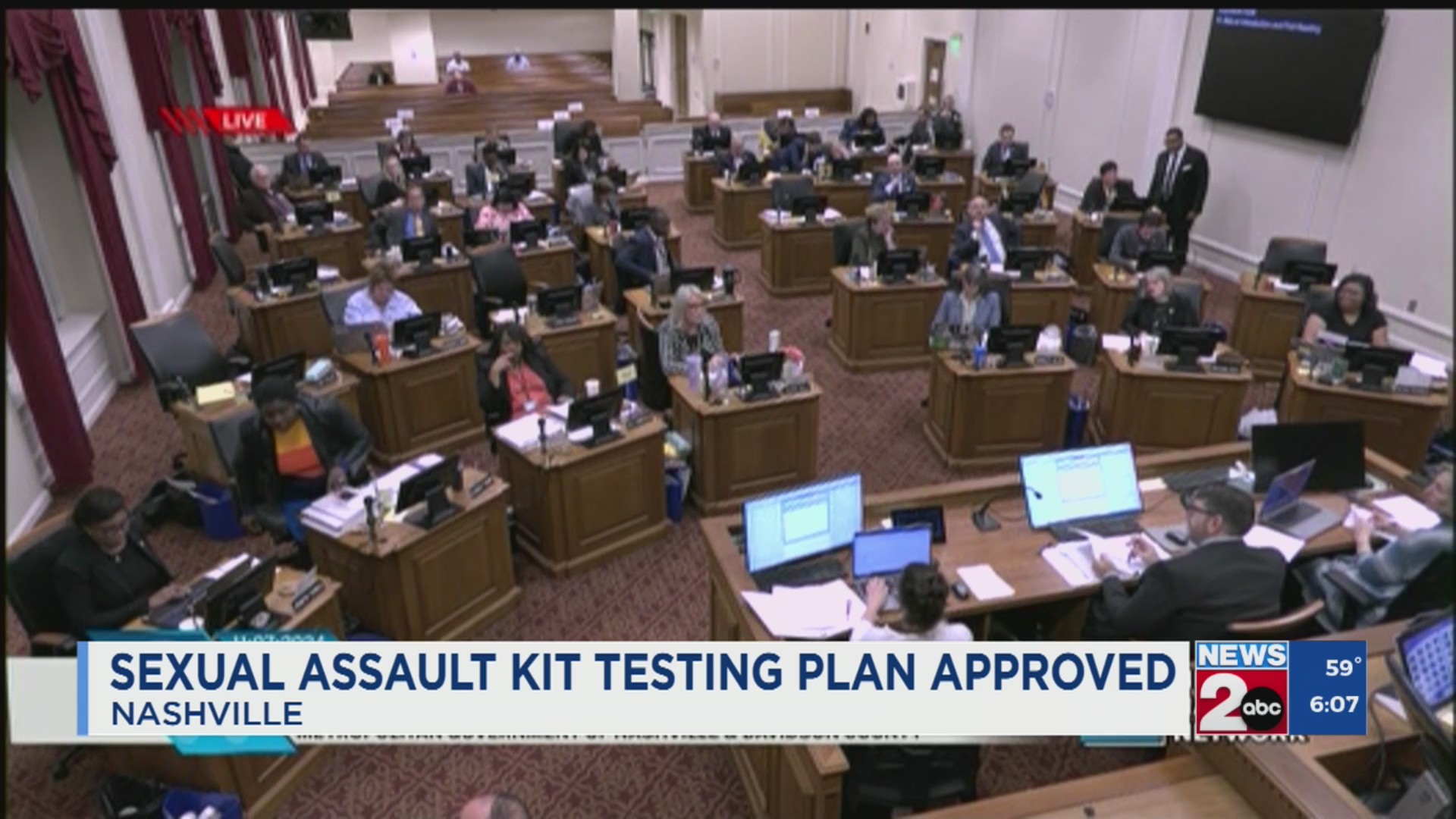 Sexual assault testing plan approved by Metro Council – WKRN News 2