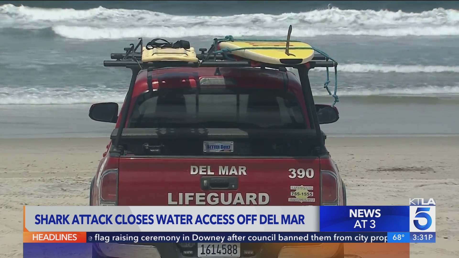 Shark attack prompts beach closure in Del Mar – KTLA