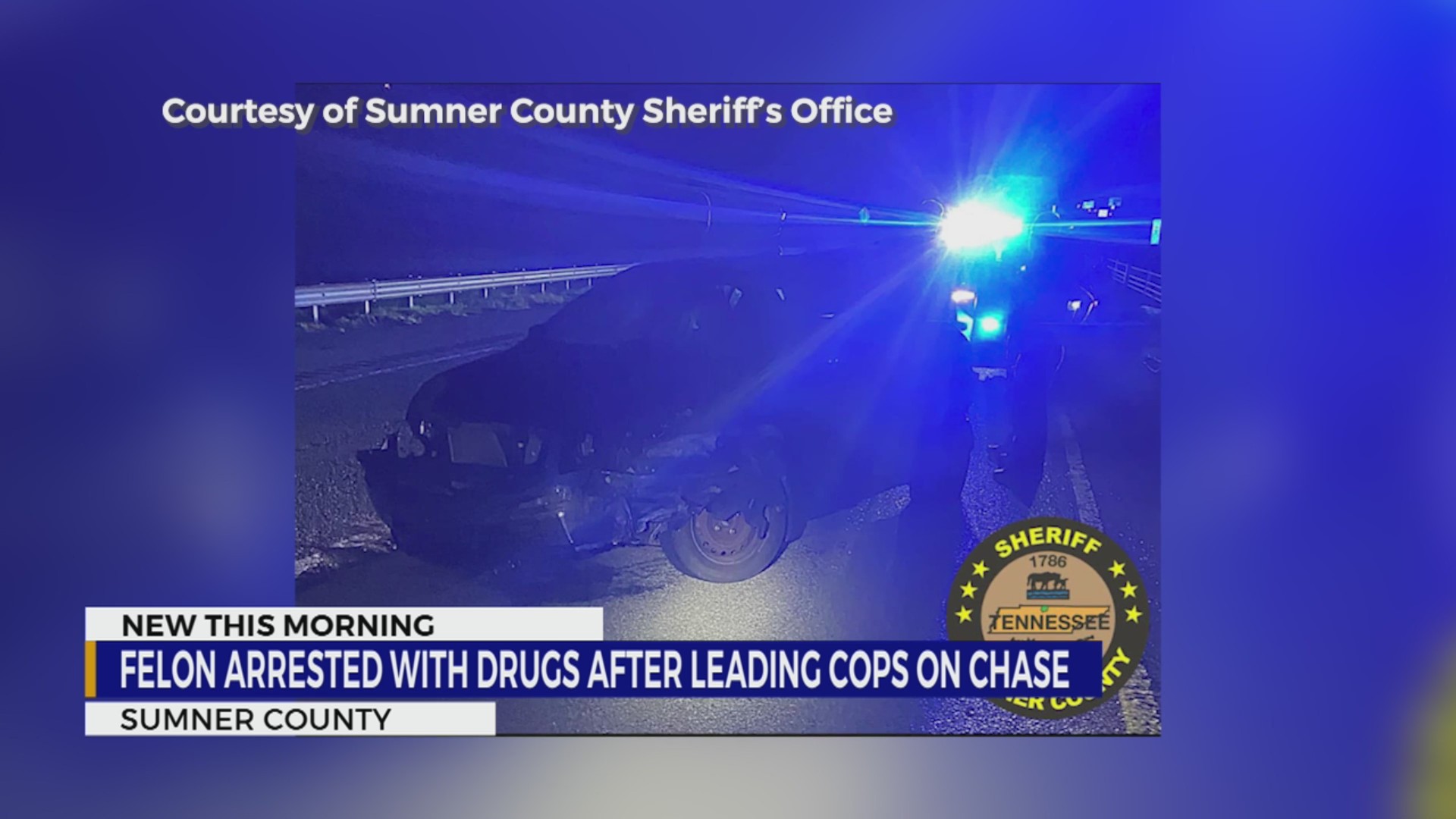 Felon arrested after leading deputies on chase in Sumner County – WKRN ...