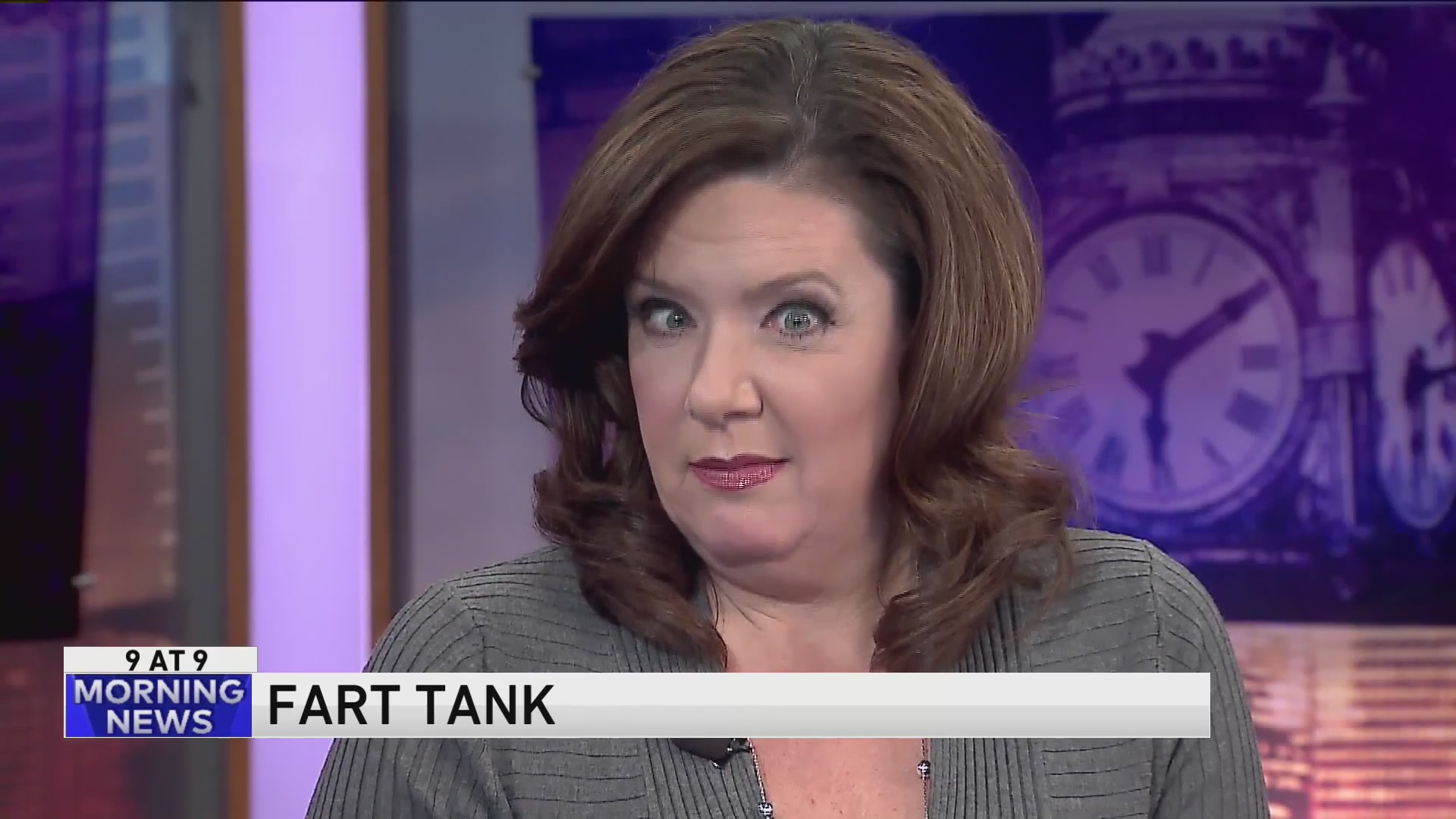 Larry’s not here so we’re bringing out the Fart Tank: 9 at 9 – WGN-TV