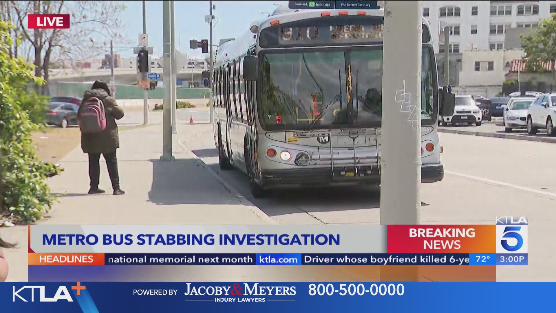 Man stabbed near bus; latest in string of Metro violence – KTLA
