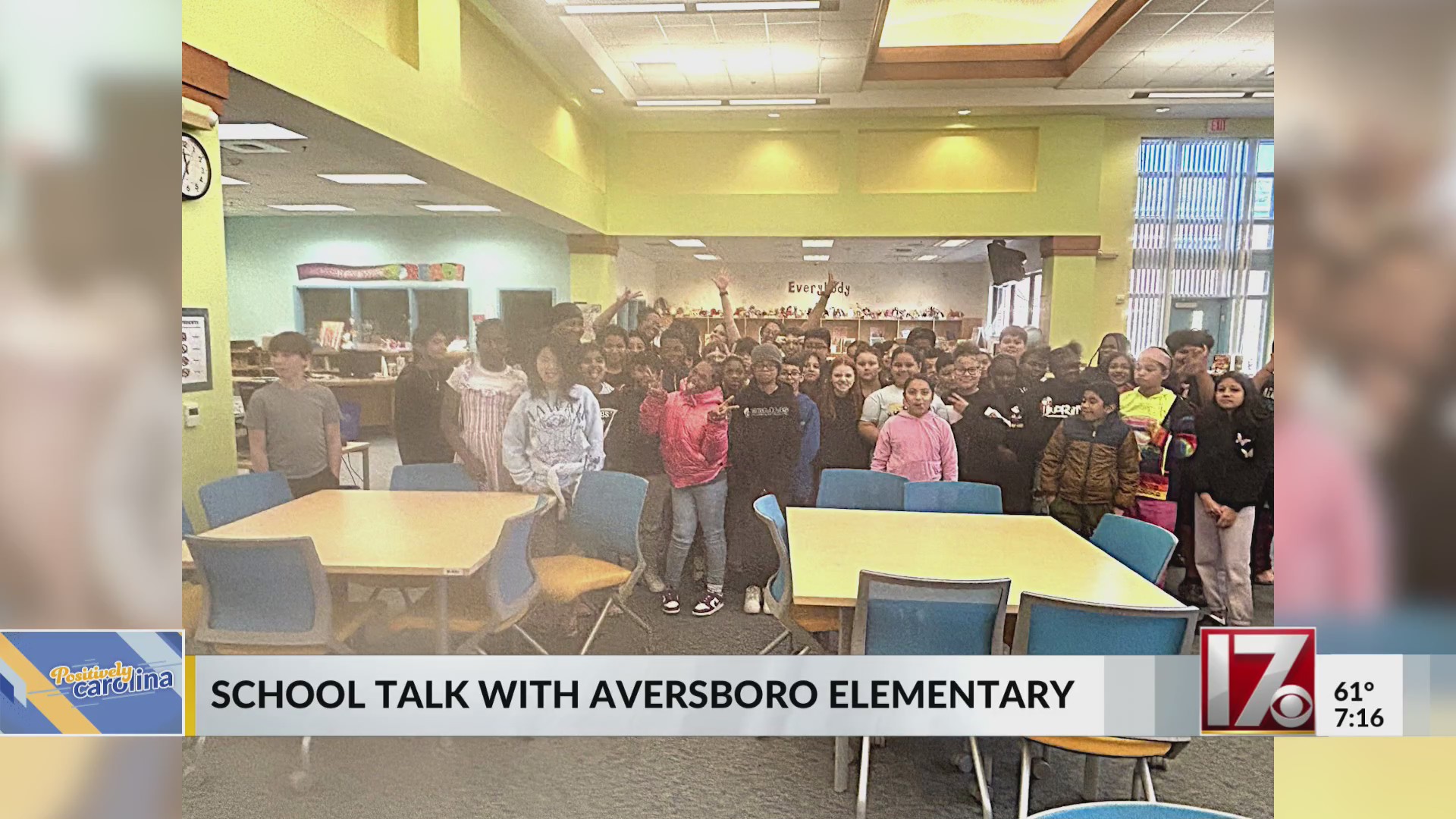 CBS 17 meteorologist Rachel Duensing vists Aversboro Elementary School ...