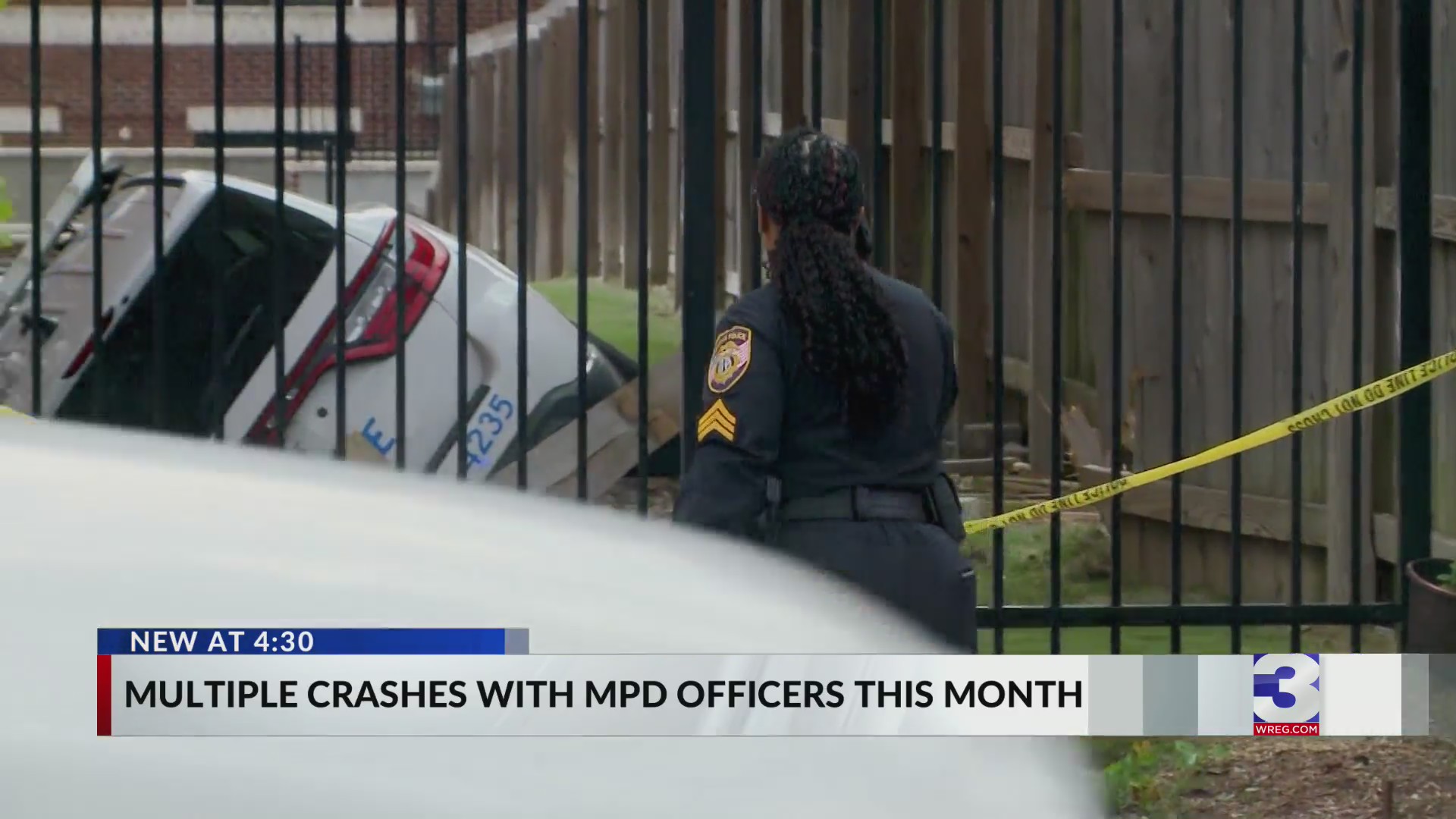 Memphis police cruiser overturned in Midtown – WREG.com