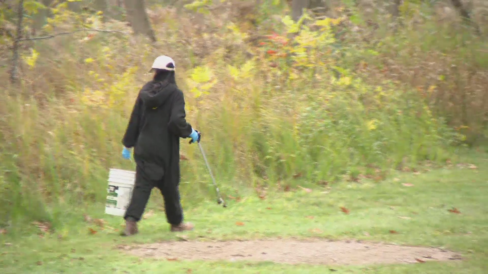 Green Bay Conservation Corps celebrates Halloween by cleaning trash ...