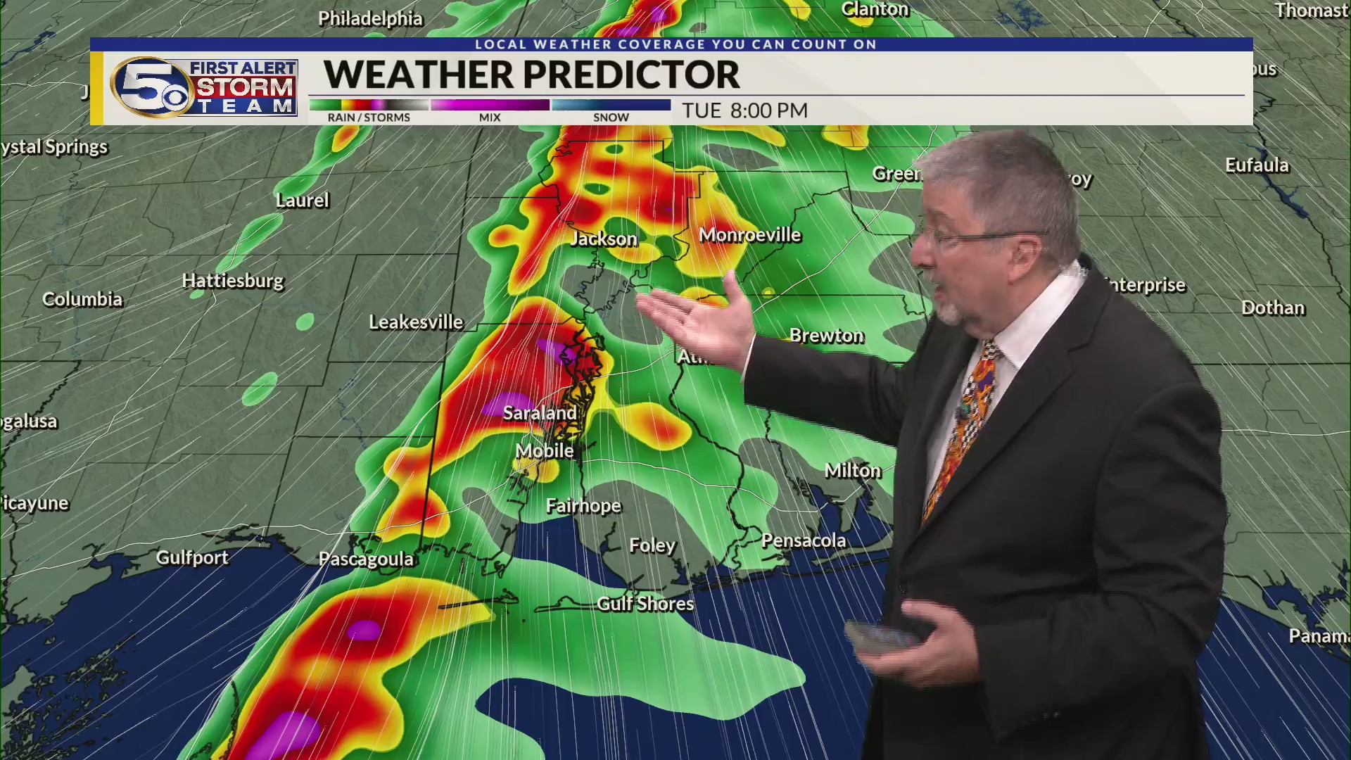 WEATHER ALERT: Severe Storms Possible for Fat Tuesday Evening – WKRG News 5