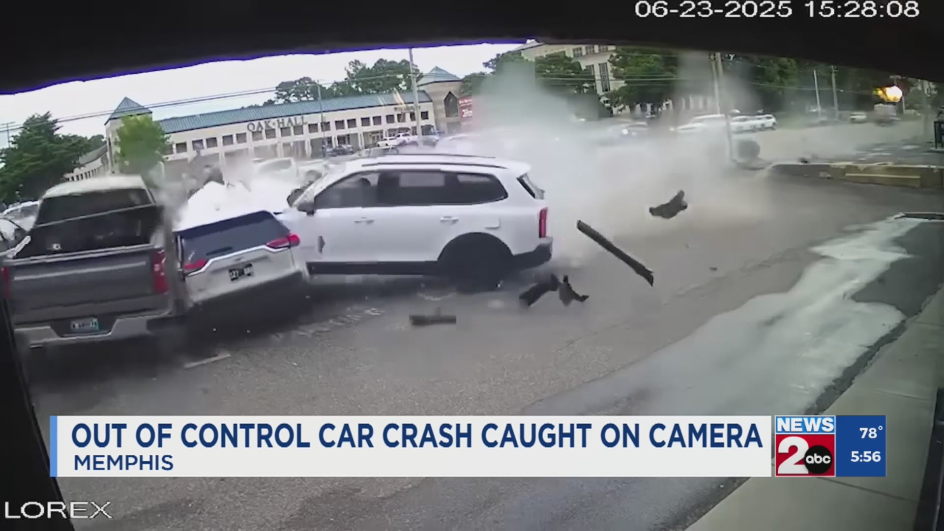 Out of control car crash caught on camera – WKRN News 2