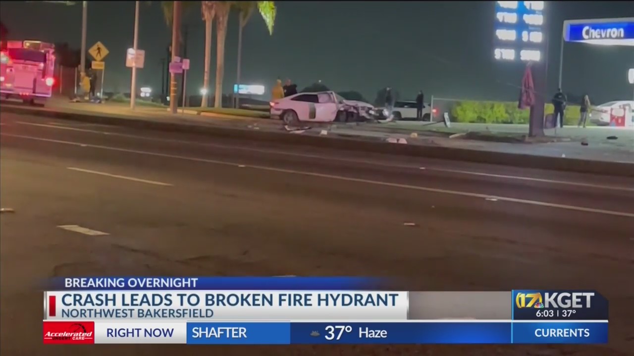 1 suffers major injuries after vehicle crashes into fire hydrant in NW ...