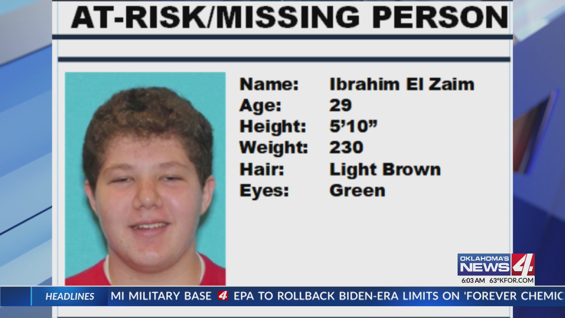 OHP issues Endangered Missing Advisory for man last seen in Durant – KFOR.com Oklahoma City