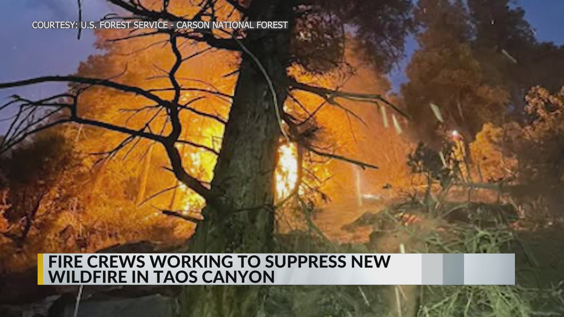 Gravel Pit Fire burns in Taos Canyon – KRQE NEWS 13 – Breaking News ...