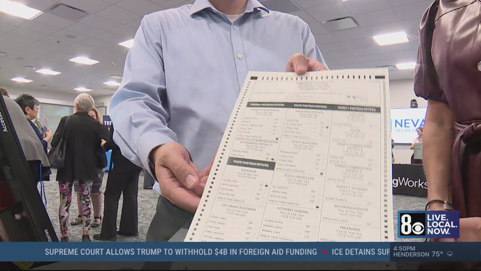 Nevada Secretary of State shows voters behind the scenes of voting ...