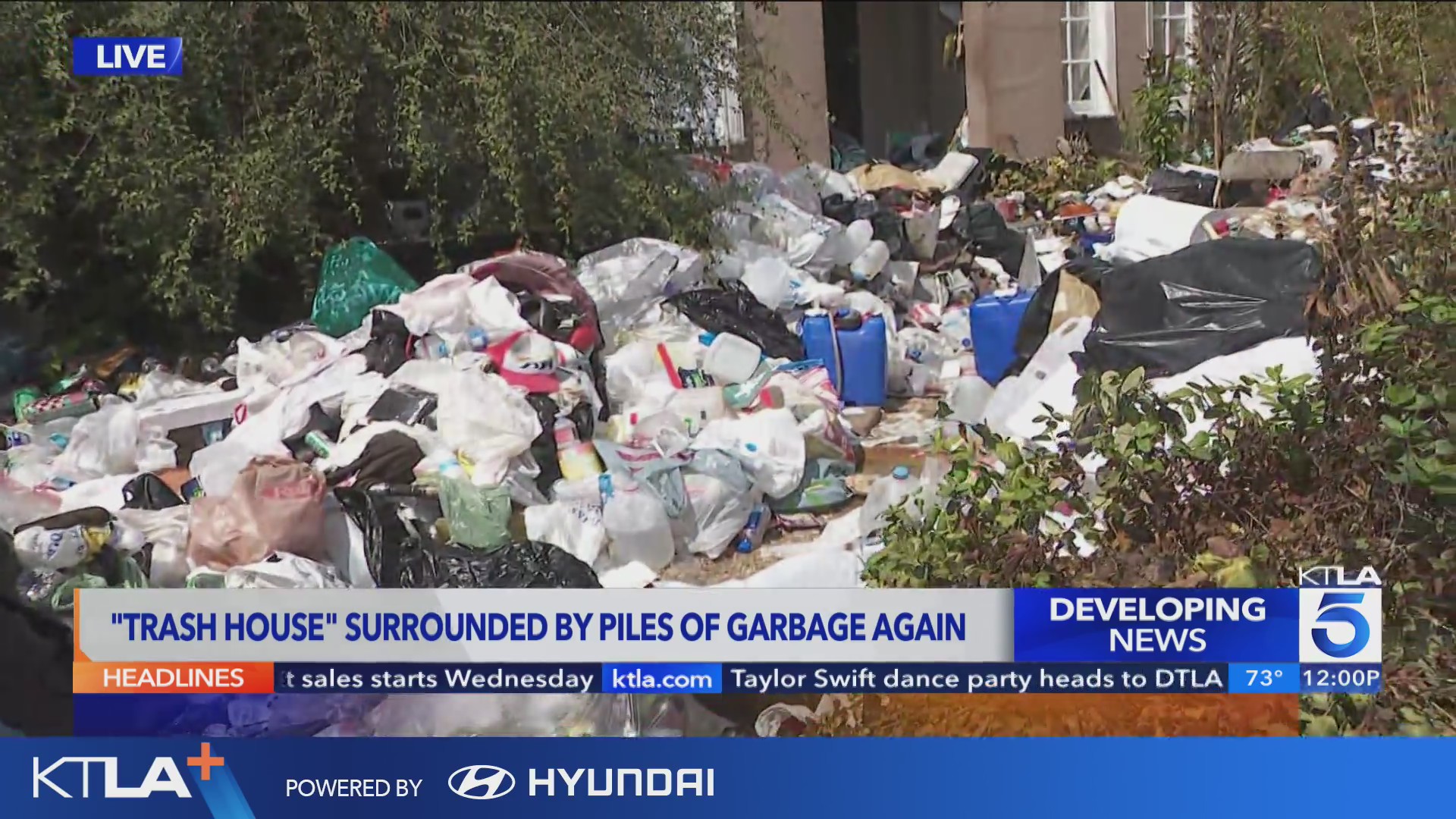 ‘Trash House’ surrounded by piles of garbage again – WIVT – News 34