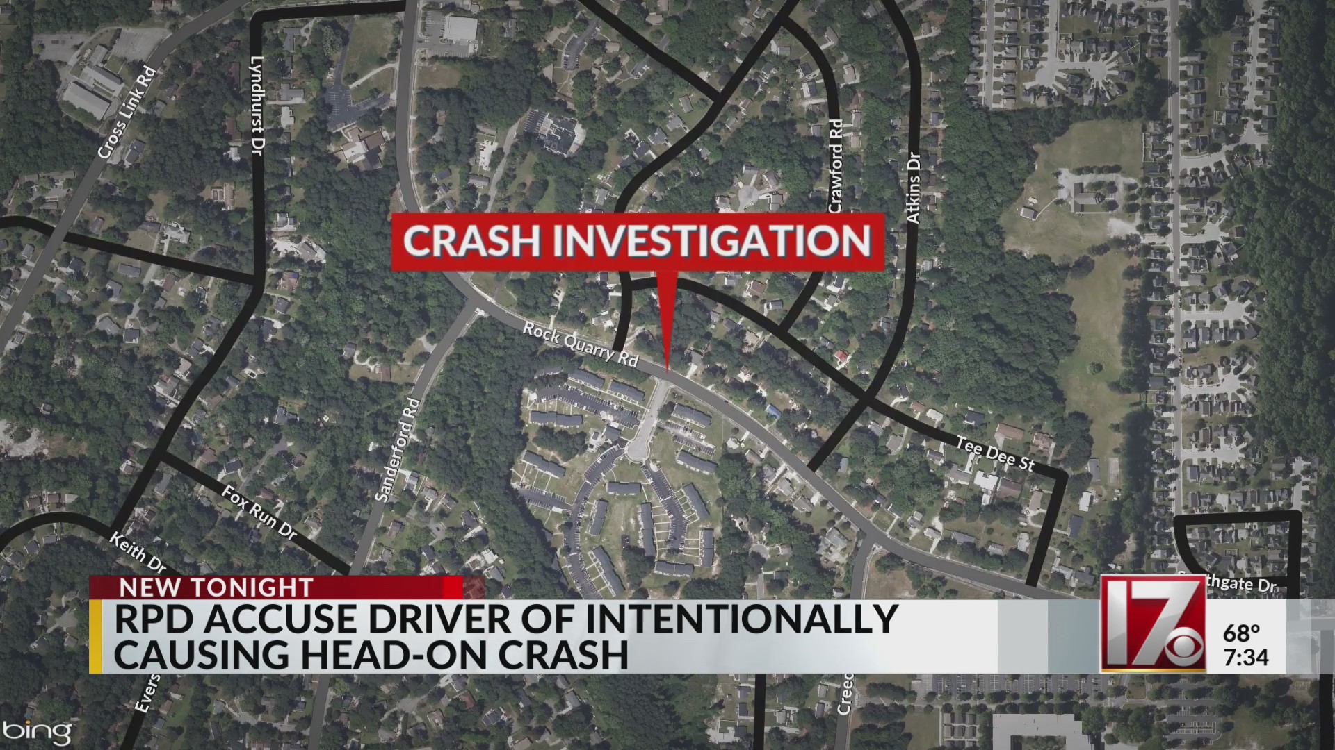 4 injured after Raleigh driver deliberately crashes, police say – CBS17.com