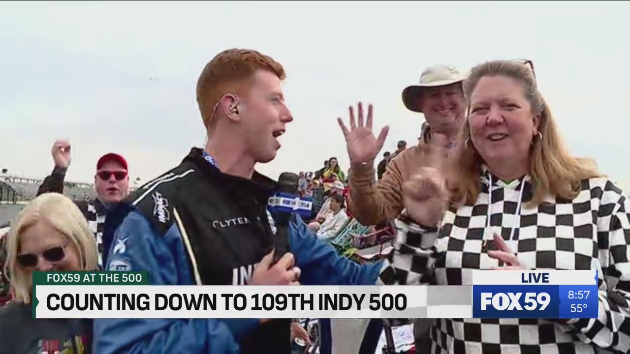 Eric Graves introduces family during FOX59 at the 500 – KTAB – BigCountryHomepage.com
