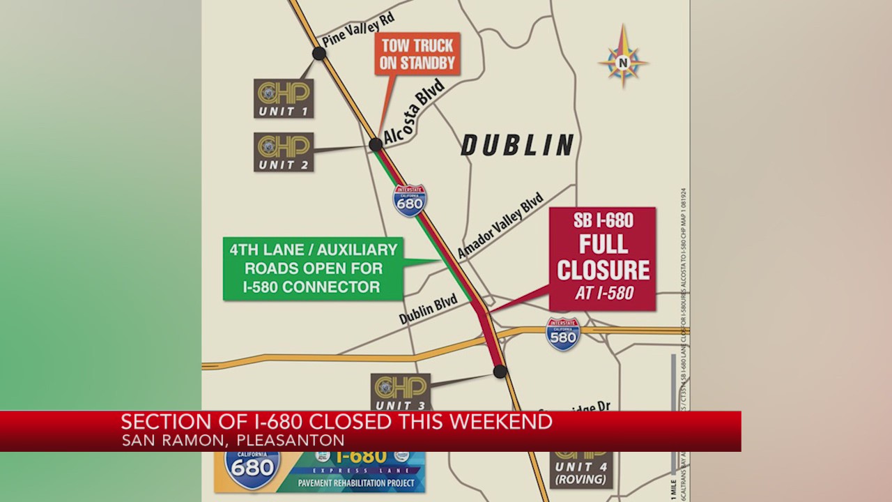 680 closure schedule for this weekend – KRON4