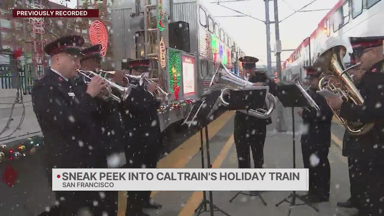Sneak peek into Caltrain’s holiday train – KRON4