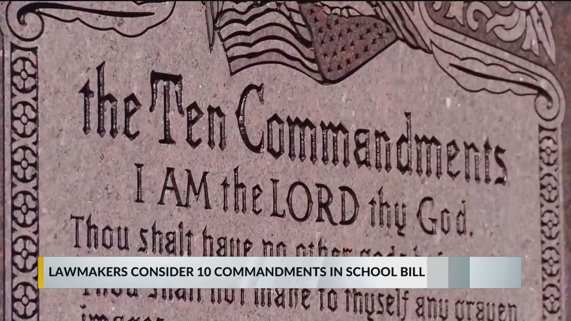 Mobile residents react to 10 Commandments bill, possibly allowing them ...
