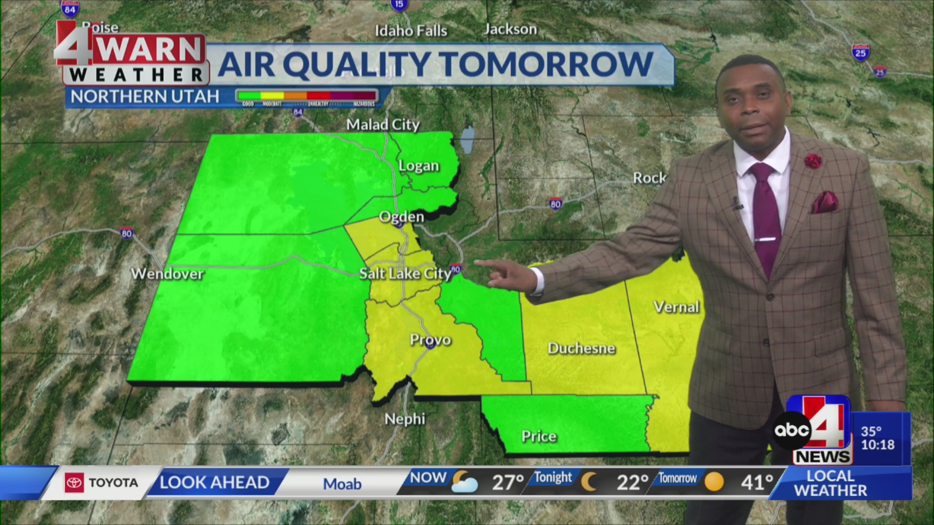 Weather cooling down, cleaner air coming – ABC4 Utah