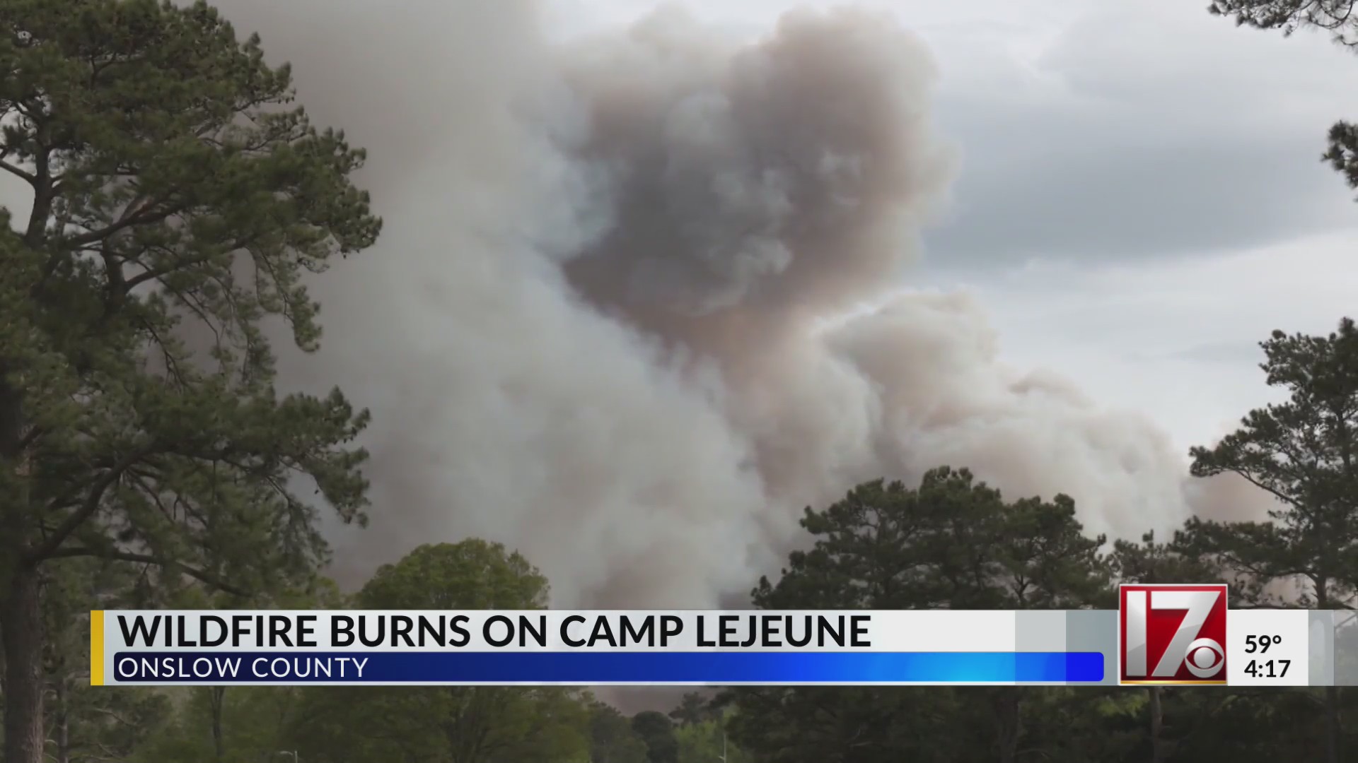 Massive wildfire continues near NC coast – CBS17.com